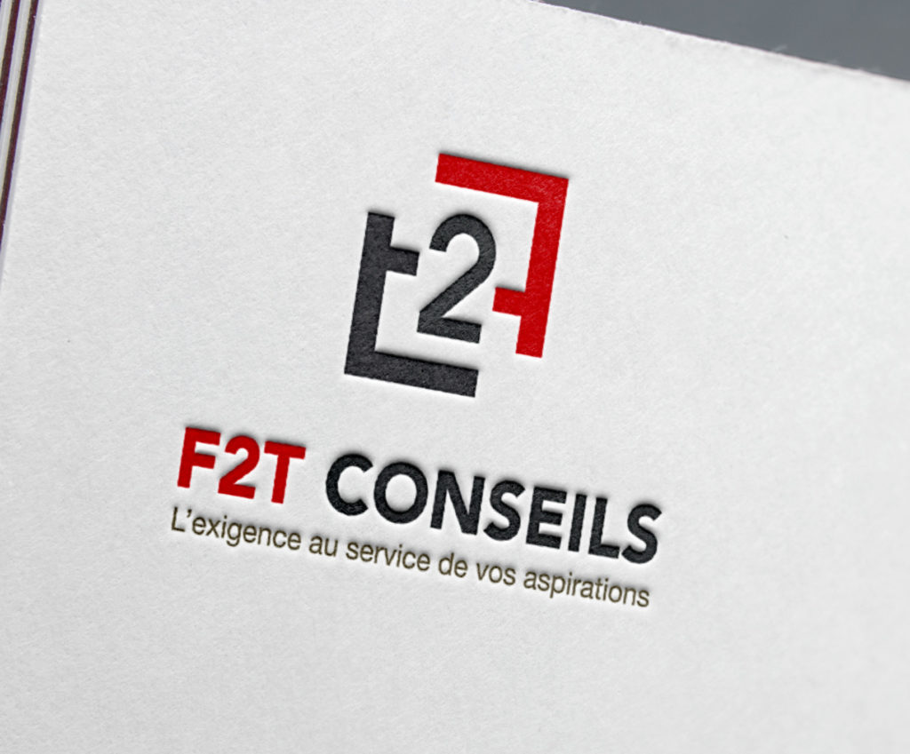 Logo de cabinet comptable - F2T Conseils - Citron frappé